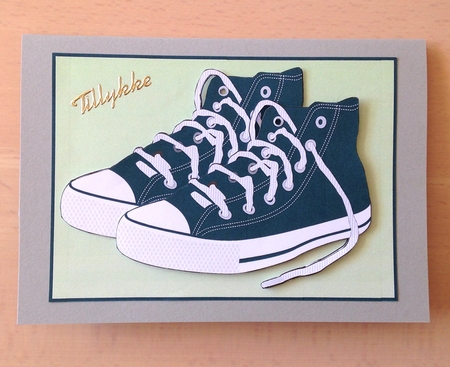 Trendy Sneakers - Card front / Topper - CUP725476_571 | Craftsuprint