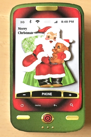 Smartphone Christmas Santa - CUP741274_936 | Craftsuprint