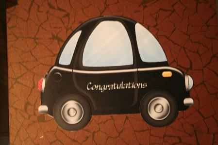 Funky Car Shaped Card - CUP143997_359 | Craftsuprint