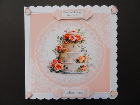 Wedding Day 7 x 7 Card No 1 - CUP1301807_2474 | Craftsuprint