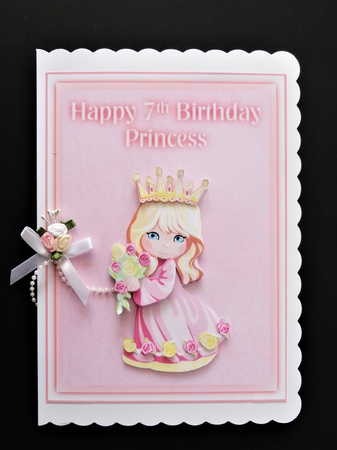 Little Princess Age 7 Birthday Topper & Decoupage - Photo by Valerie ...
