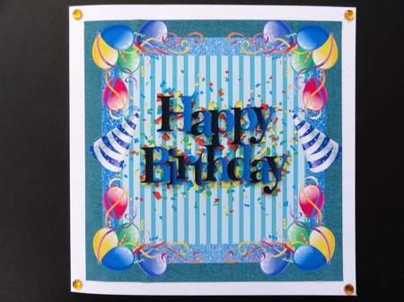 Blue Happy Birthday Boys Card Front - CUP699727_2248 | Craftsuprint