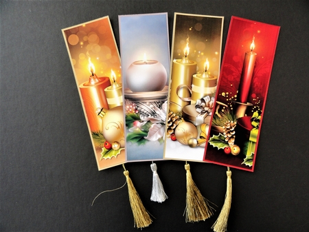 Christmas Candles Bookmarks - CUP798411_566 | Craftsuprint
