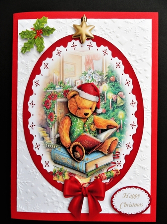 Vintage Christmas Teddy Topper 5 - CUP804859_43136 | Craftsuprint