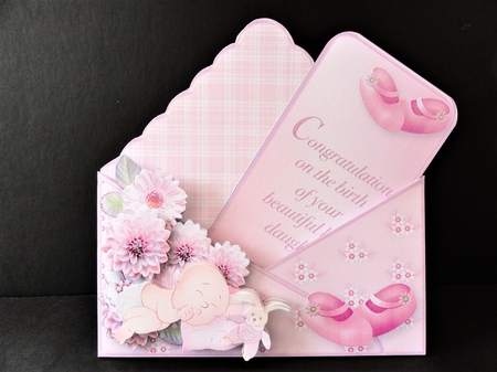 Little Baby Girl - Stand-up Envelope Card Mini Kit - Photo by Valerie ...