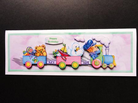 Toy Train Large Dl Card - CUP304504_376 | Craftsuprint