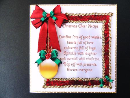 5x5 Christmas Cheer Recipe - CUP366950_1209 | Craftsuprint
