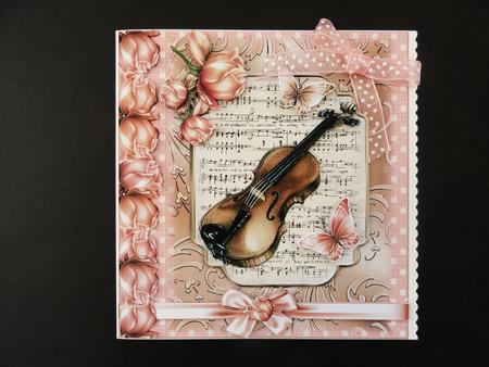 The Violin Card Front Mini Kit - CUP448998_1483 | Craftsuprint