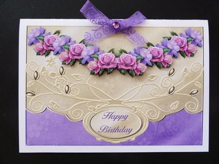 Belle Epoque Jewelled Flourish Card Mini Kit - Photo by Valerie Spowart