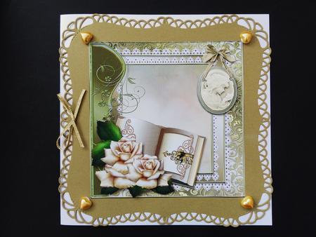 Antique Book in Classic Golden Frame - CUP495318_936 | Craftsuprint