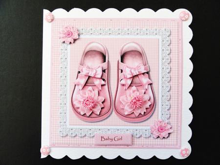 Quick Card Baby Girl Shoes - CUP583621_936 | Craftsuprint