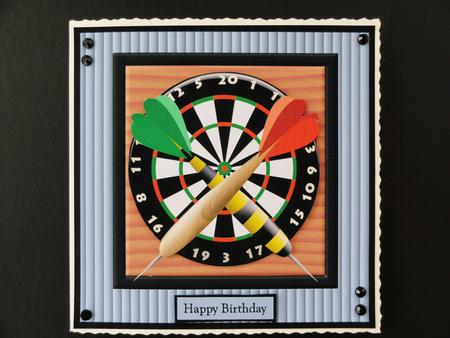 The Dart Board Card with a Topper and Sentiment Tags - Photo by Valerie ...