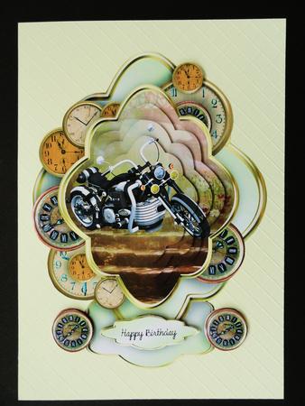 Motorbike Time Male Card - CUP606780_1812 | Craftsuprint