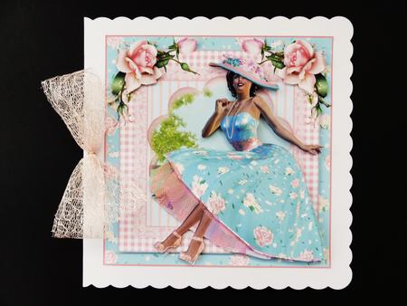 The Beautiful Vintage Dress Card Front Kit - CUP614451_1483 | Craftsuprint