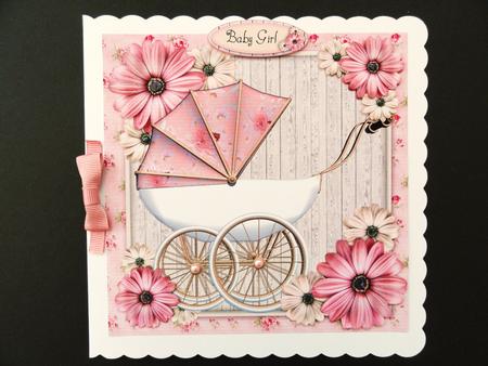 Beautiful Pink Pram 8x8 - CUP660601_983 | Craftsuprint