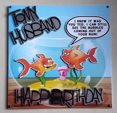 Bubble Fish 8x8 Quick Card - CUP282992_437 | Craftsuprint