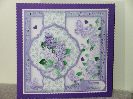 Lilac Blossom - Border Card Mini Kit - CUP1091532_1648 | Craftsuprint