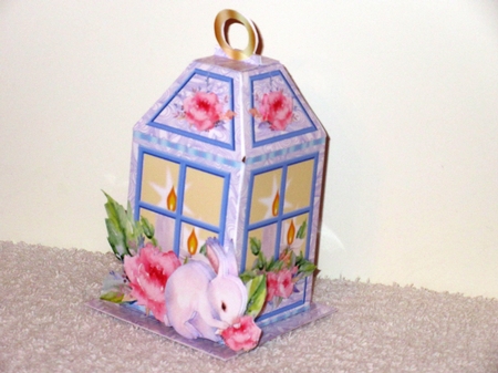 GIFT LANTERN & PRESENTATION BOX KIT - Rabbit & Roses - CUP850018_203 ...