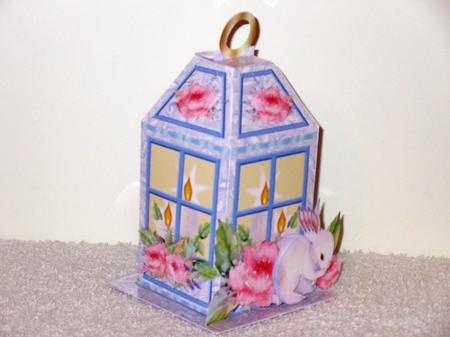 GIFT LANTERN & PRESENTATION BOX KIT - Rabbit & Roses - CUP850018_203 ...