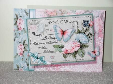 The Pretty Pink Postcard - CUP992318_1443 | Craftsuprint