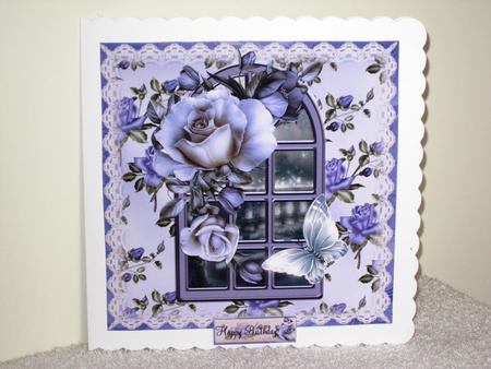 Blue Rose Window Topper - CUP521462_1483 | Craftsuprint