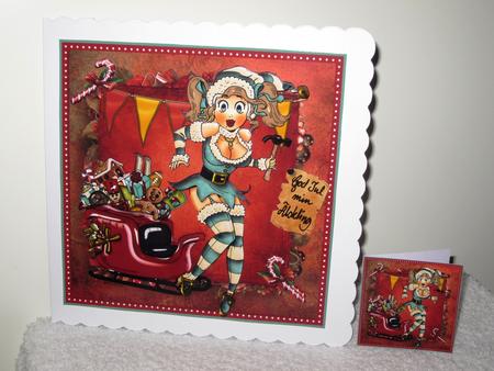 Santa's Little Helper Card Front Kit - CUP645068_1483 | Craftsuprint