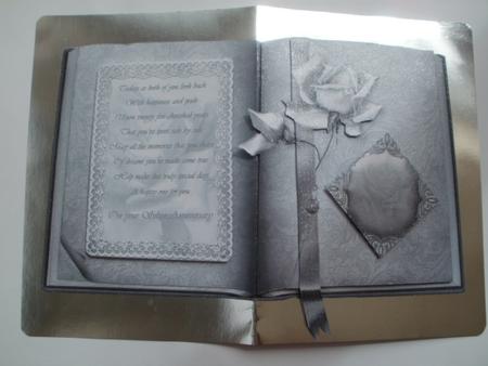 Silver Wedding Book of Roses - CUP76916_114 | Craftsuprint
