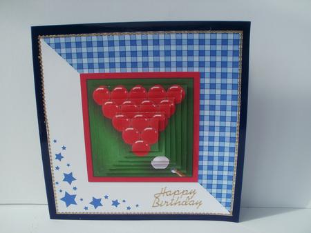 Snooker Quick Card with Pyramage - CUP27218_359 | Craftsuprint
