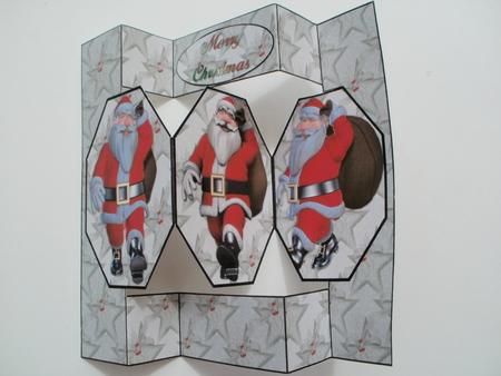Santa Octagon Pop-up Card - CUP108578_376 | Craftsuprint