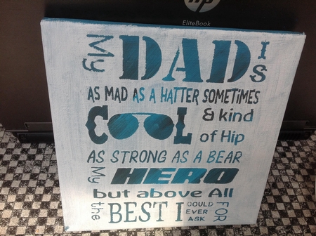 Fathers day, word art, cool dad, Quote, father, canvas sign cut file ...
