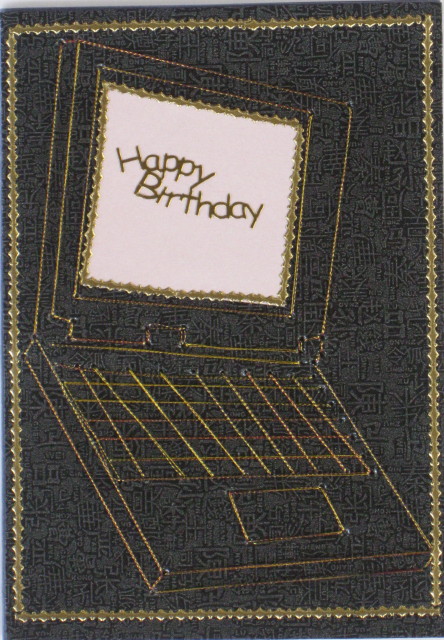 Computer Laptop Stitching Pattern - CUP30020_172 | Craftsuprint