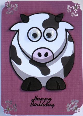 Cow Shaped Card - CUP75677_651 | Craftsuprint