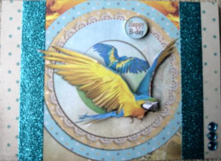 Cardtopper Ara Parrot 362 - CUP620439_2166 | Craftsuprint