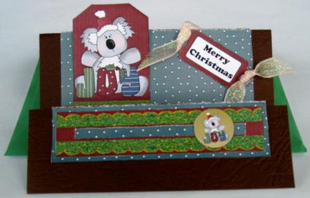 Christmas Koala Spinner Step Card Kit - CUP153721_66 | Craftsuprint