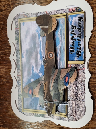 Ww2 Birthday Bomber Card Front - CUP216843_1068 | Craftsuprint