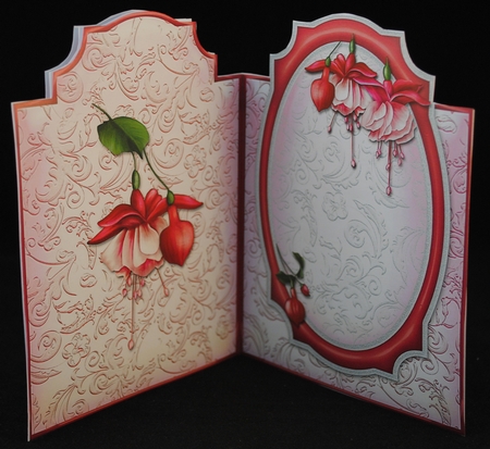 Beautiful Fuschia Shaped Card Kit - CUP733178_1065 | Craftsuprint