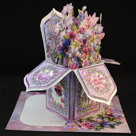 POP UP 3D BOX CARD ~ LILACS - CUP753467_2049 | Craftsuprint
