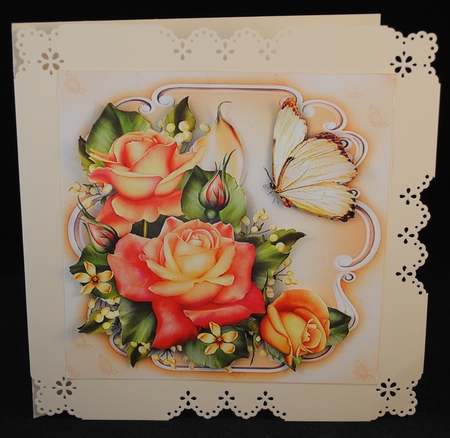 Topper Peach Yellow Roses - CUP768798_1641 | Craftsuprint