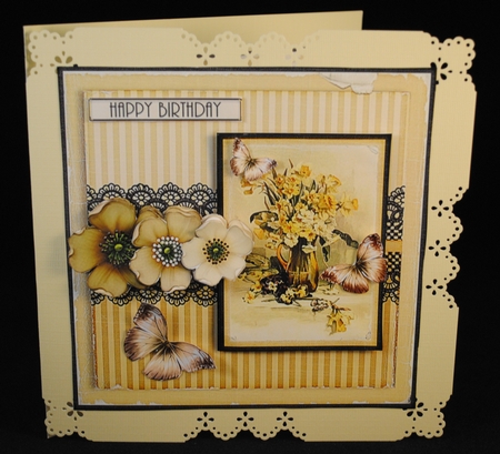 Vintage Lace Flower Beige Card Kit 1221 - CUP772704_2166 | Craftsuprint