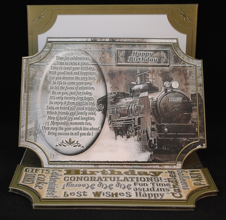 Happy Birthday, Steam Locomotive, Easel Card Mini-Kit - Photo by Yvonne ...
