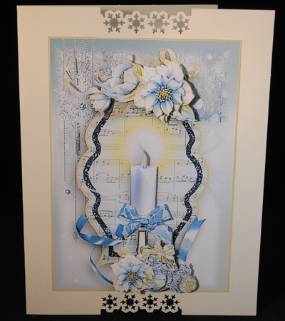 A5 Frosted Candle Decoration Card Front Kit - CUP817772_1483 | Craftsuprint