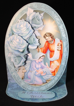 The Nativity - Oval Easel Card Mini Kit - Photo by Yvonne Middleton