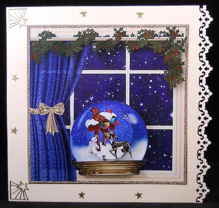 Snow Globe on Window Ledge - CUP467725_1648 | Craftsuprint