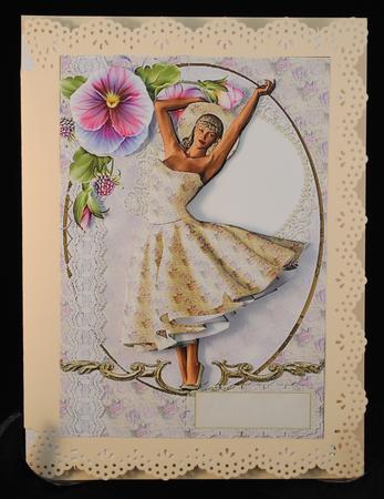 Vintage Floral Lady Card Front and Decoupage - CUP508609_38 | Craftsuprint