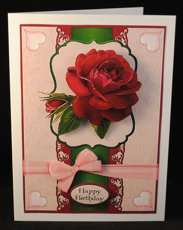 Love Rose Card Front - CUP533618_174 | Craftsuprint