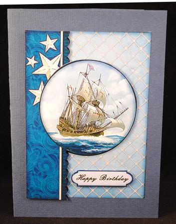 Sailing Ship Quick Card - CUP535053_1571 | Craftsuprint
