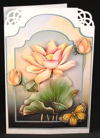 Lovely Lotus Shaped Card Front with Step by Step - CUP536289_168 ...