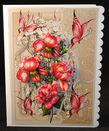 Ruby Red Rose Card with Decoupage - CUP546073_8 | Craftsuprint