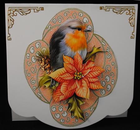 Beautiful Robin & Flower Topper - CUP575470_983 | Craftsuprint