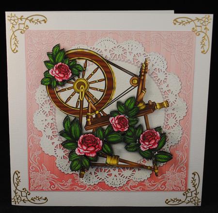 8x8 Spinning Wheel with Roses Mini Kit - CUP578755_1209 | Craftsuprint